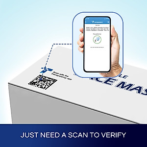 MAVINA Adult Face Masks Disposable Made in USA, 3 Ply Face Mask Breathable ASTM Level 2 Disposable Face Masks for Adults Women Men, Blue Facemask 50 Pack