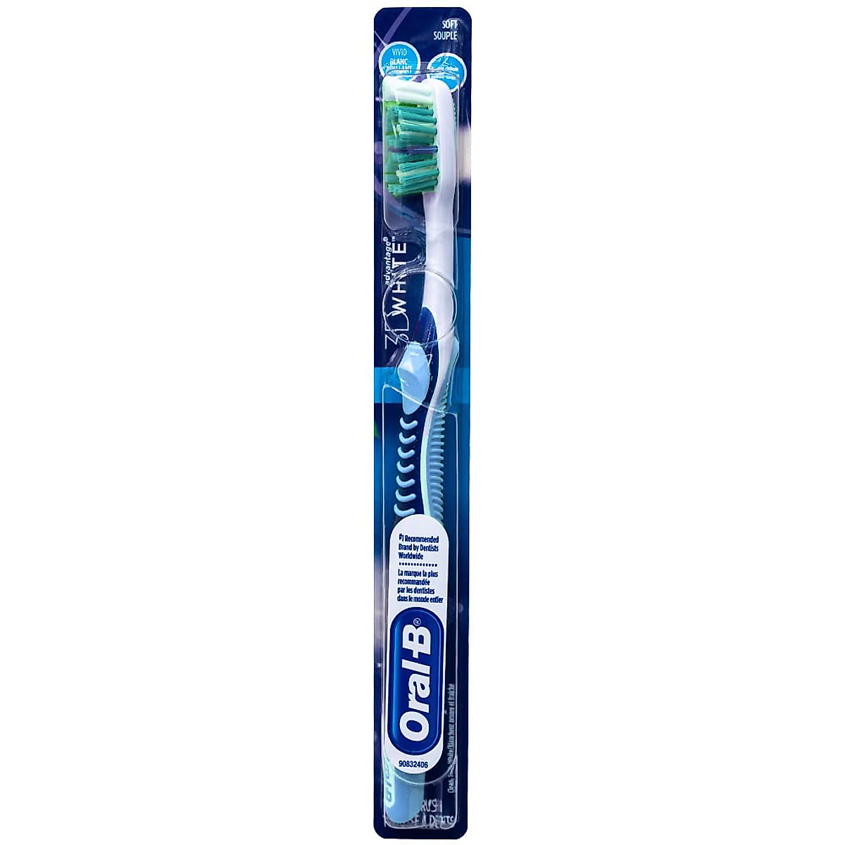 Oral-B 3D White Vivid Toothbrush, 35 Soft (Colors Vary) - Pack of 4