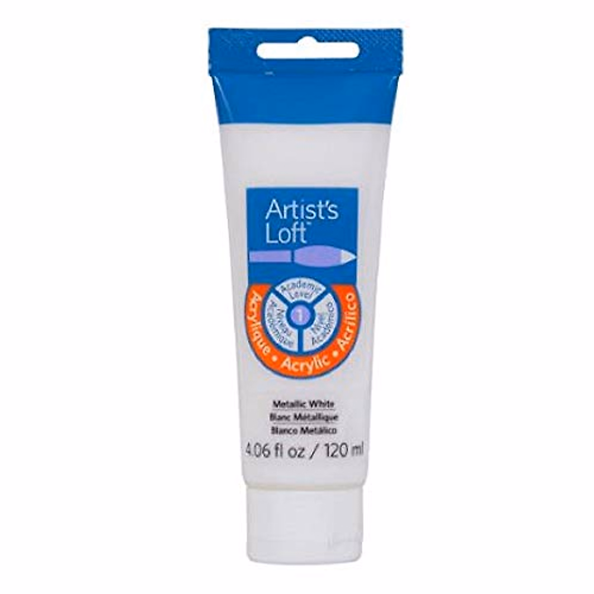 Artist's Loft Metallic Acrylic Paint, 4 oz. (Metallic White)