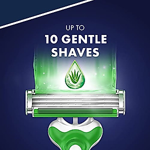 Gillette Sensor3 Sensitive Men's Disposable Razor, 4 Razors