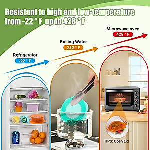 Silicone Stretch Lids for Food Storage in Fridge, Reusable Elastic Bowl Covers for Cup, Cans, Jars, Round & Rectangle Container, Food Grade Silicone Microwave Food Cover, Heat-Resistant, 6PCS