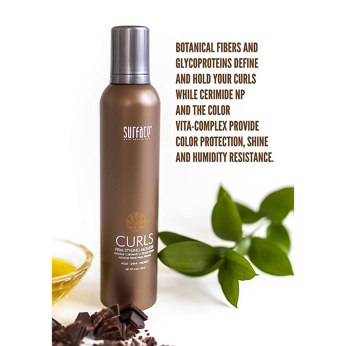 SURFACE Hair Curls Firm Styling Mousse, 8 Oz