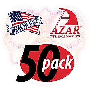 Azar Displays 800074-WHT 4-Inch Plastic Hook, 50-Pack,White