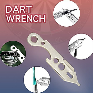 Dart Accessory Kit for Soft Tip and Steel Tip with Dart Rubber O Ring, Dart Sharpener, Dart Wrench Tool, Shaft and Dart Point Remover Tool, Dart Flight Punch Tool, Dart and Accessories Set