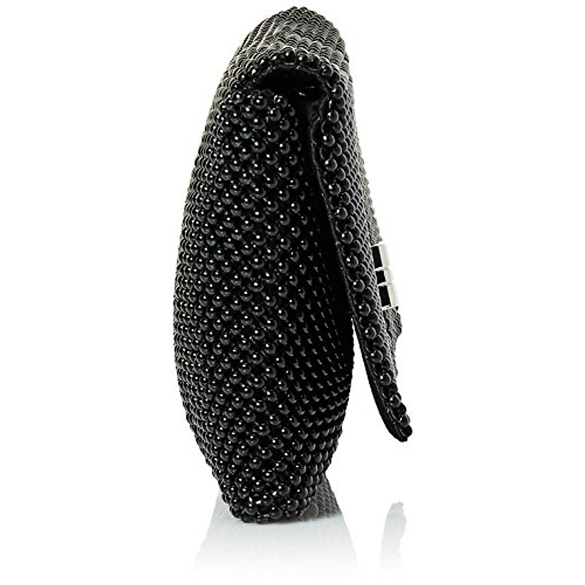 Jessica McClintock womens Trina Mesh Clutch evening handbags, Black, One Size US