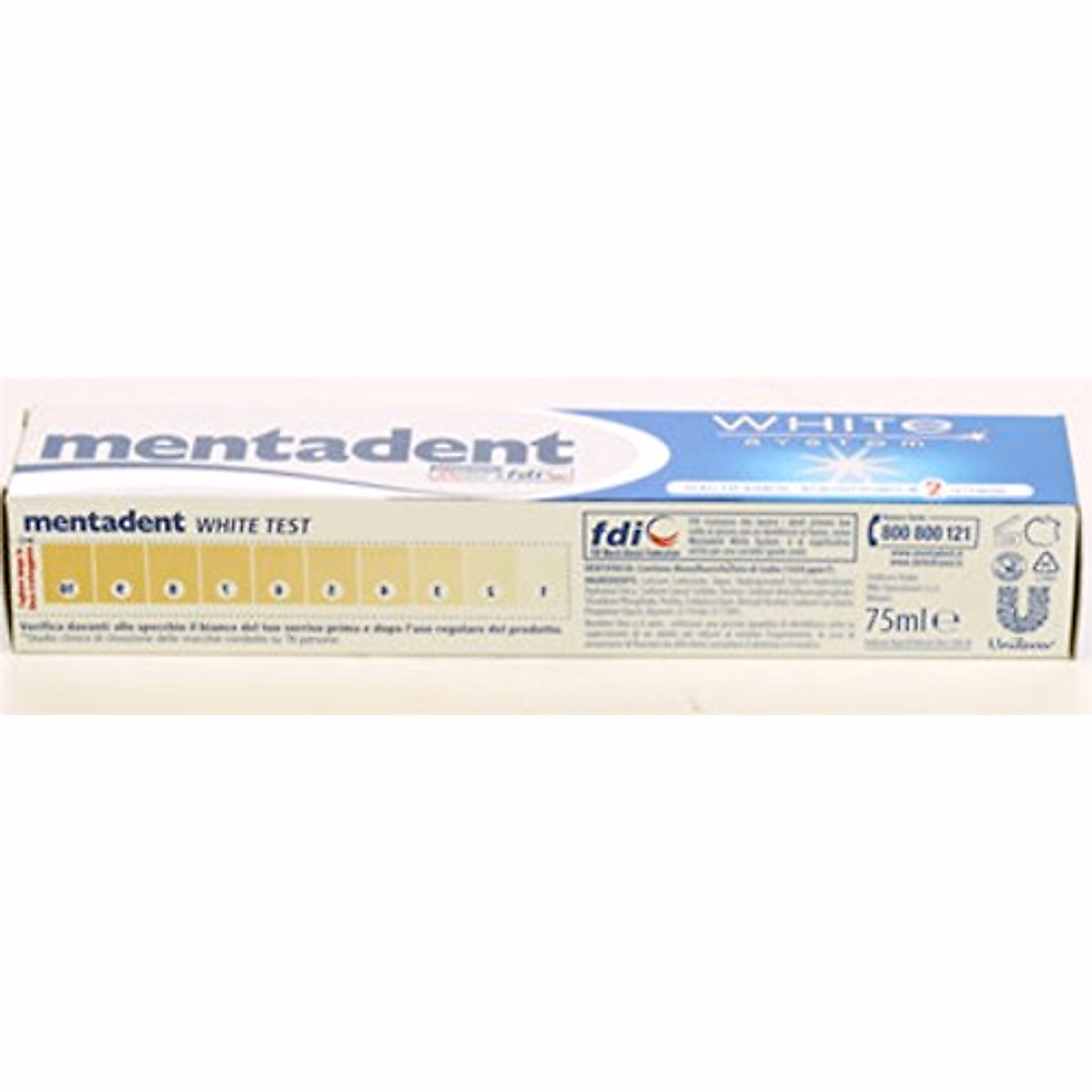 Mentadent"White System" Toothpaste 2.53 Fluid Ounce (75ml), Pack of 3