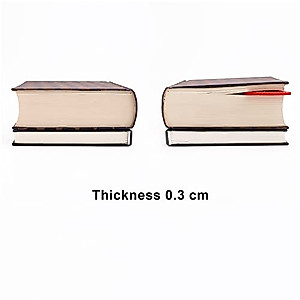 Jarrah Ning Heart Leather Bracelet Bookmarks, Black，Cute Bookmark Clips, Bookmark for Girl, Women, Bookmark for Christmas,New Year,Valentine's Day.