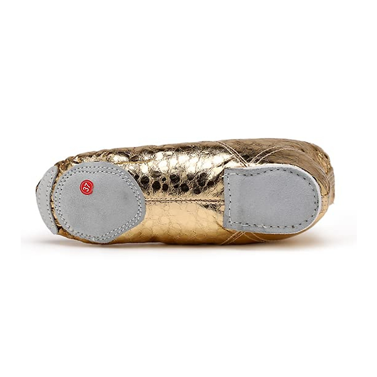 Women Jazz Shoes Split Sole Kids Gold Dancing Sneakers Ankle Boots for Men 9 M US Women