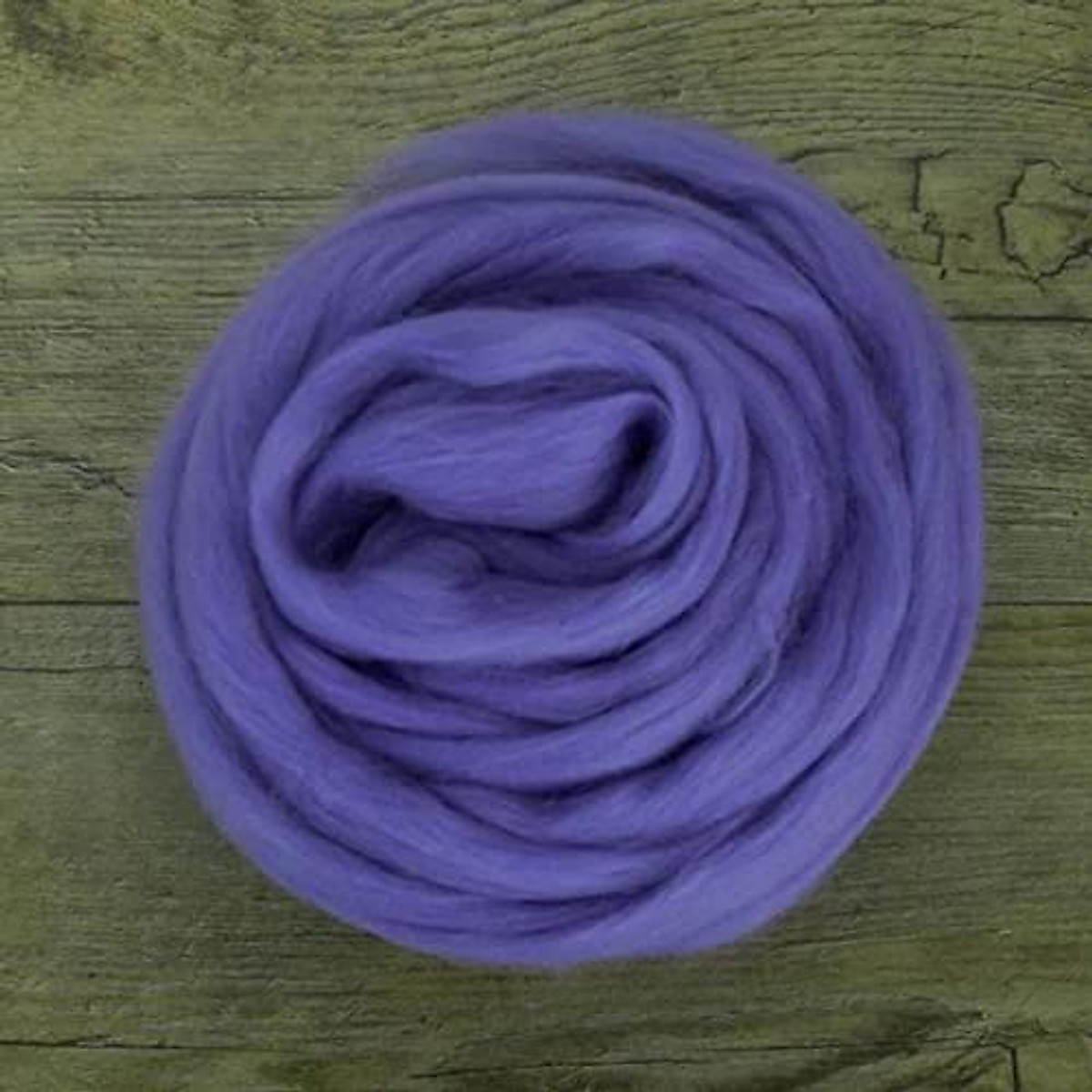 Merino Wool Roving | Premium Combed Wool Top | 22 Micron, Perfect for Felting Projects, Spinning, Wall Hangings and Tapestry (Hyacinth)