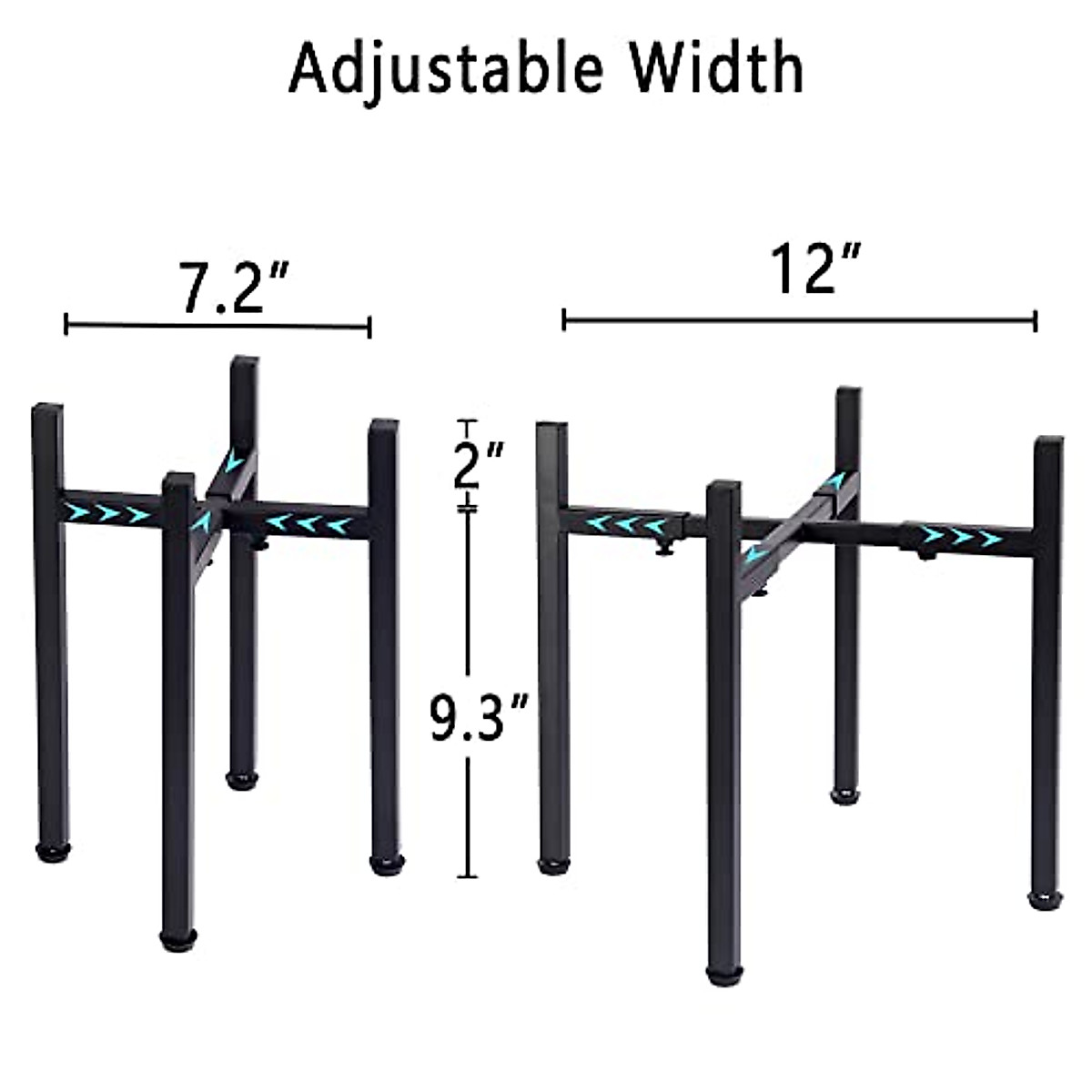 EGMEHOAD Water Filter Stand Adjustable Width 9" Tall 12" Wide, Big Water Filter System Stand, Countertop Water Dispenser Stand, Drink Dispenser Stand for Travel Water Filter System
