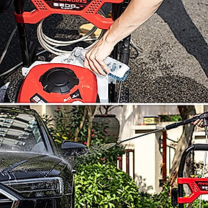 POWERWORKS Electric Pressure Washer,2200 PSI 2.3 GPM Power Washers,14-Amp Brushless Pressure Washers for Car Garden Cleaning with 25ft High Pressure Hose and 5 Nozzles(PWMA Certified)