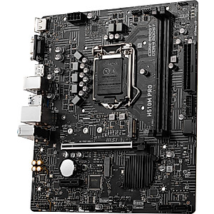 MSI H510M PRO ProSeries Motherboard (mATX, 11th/10th Gen Intel Core, LGA 1200 Socket, DDR4, PCIe 4, M.2 Slot, USB 3.2 Gen 1, 1Gbps LAN, D-SUB/DP/HDMI)