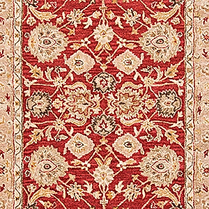 SAFAVIEH Anatolia Collection Accent Rug - 2' x 3', Red & Ivory, Handmade Traditional Oriental Wool, Ideal for High Traffic Areas in Entryway, Living Room, Bedroom (AN522A)