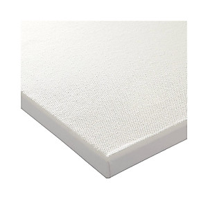 KINGART 800-12 White 8" x 10" STRETCHED ARTIST CANVAS, Pack of 12, Gesso Primed - 100% Cotton Canvases, 5/8" Profile, Art Supplies for Oil and Acrylic Painting