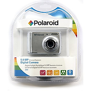Polaroid CAA-500SC 5MP CMOS Digital Camera with 1.8-Inch LCD Display (Silver)