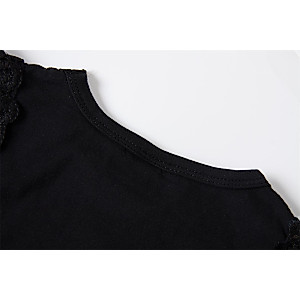 Yatong Baby Girls Bodysuit Baby Romper (18-24 Months, Black)