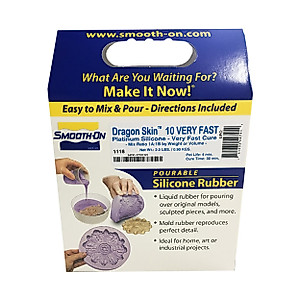 Dragon Skin 10 Very Fast Platinum Silicone Cure 2 Pints Kit (2 lbs)