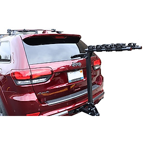 BRIGHTLINES Heavy Duty Swing Away Fold Down 2" Hitch Mount Bike Rack for up to 4 Four Bikes
