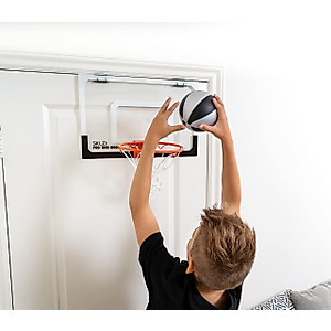 SKLZ Pro Mini Hoop 5-Inch Foam Basketball, Black/Silver