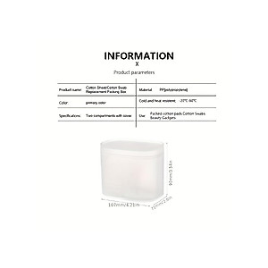 Sprigold home transparent cotton pads/swabs large capacity storage box with PP(polypropylene) material, easy to use and take,beautiful design, muti-purpose, moisture-proof and dust-proof (Home)