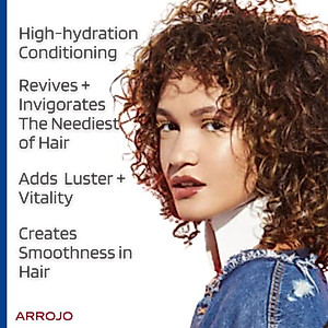 ARROJO Moisturizing Hair Conditioner –Conditioner for Dry Hair to Add Luster & Moisture – Rich Coconut Conditioner w/Vitamin B5 - Delicately Scented Moisturizing Conditioner
