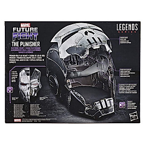 Hasbro Pulse Marvel Legends Gamerverse Series Standard Size LED Light Up Iron Man War Machine Inspired Electronic Helmet, The Punisher