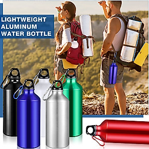 Potchen 18 Pcs Water Bottles Multipack Bulk 20 oz Metal Aluminum Reusable Lightweight Sport Valentine First Day of School Gifts Party Favor Leak Proof with Twist Cap Gym Hiking Bike Outdoor Travel