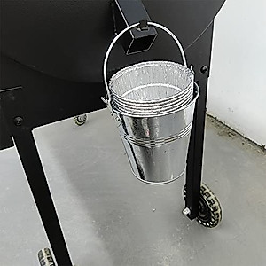 Drip Grease Bucket & 12 -Pack Disposable Foil Liners for Traeger,Pit Boss,Rec Tec Wood Pellet Grills & Smokers