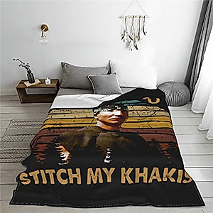 Blood in Blood Out Fleece Blankets Warm Folding Blanket Bedspread for Sofa Dorm Travel 60"X50"