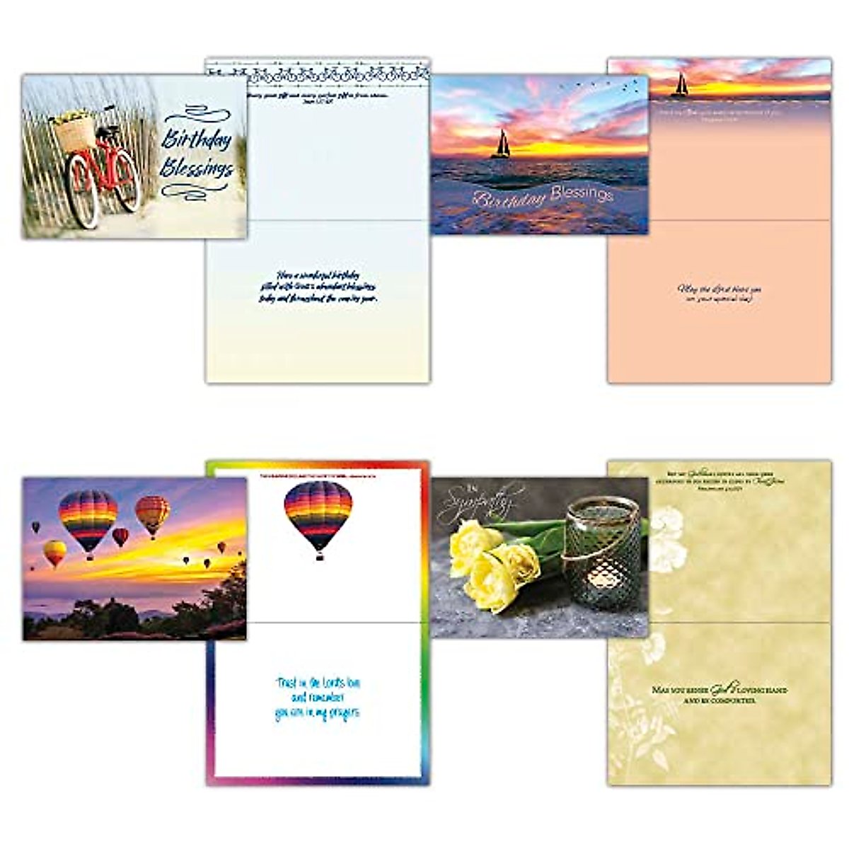 Shared Blessings 48 All Occasion Religious Greeting Cards Value Pack 2 - King James Version Scriptures - Faith Based Greeting Cards - Inspirational Thinking of You Cards with Envelopes - Assorted Designs including Religious Birthday, Thinking of You Cards