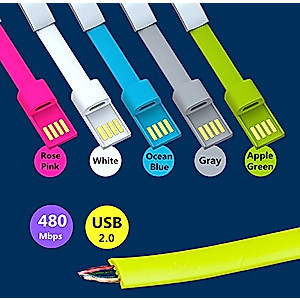 Infinite U Fashion Design Pink Bracelet/Wrist Magnetic Type Portable USB Charger Cable for Android Mobile Phone Samsung HTC Nokia BlackBerry Moto LG Sony Xperia Lenovo Huawei ZTE (with Gift Bag)