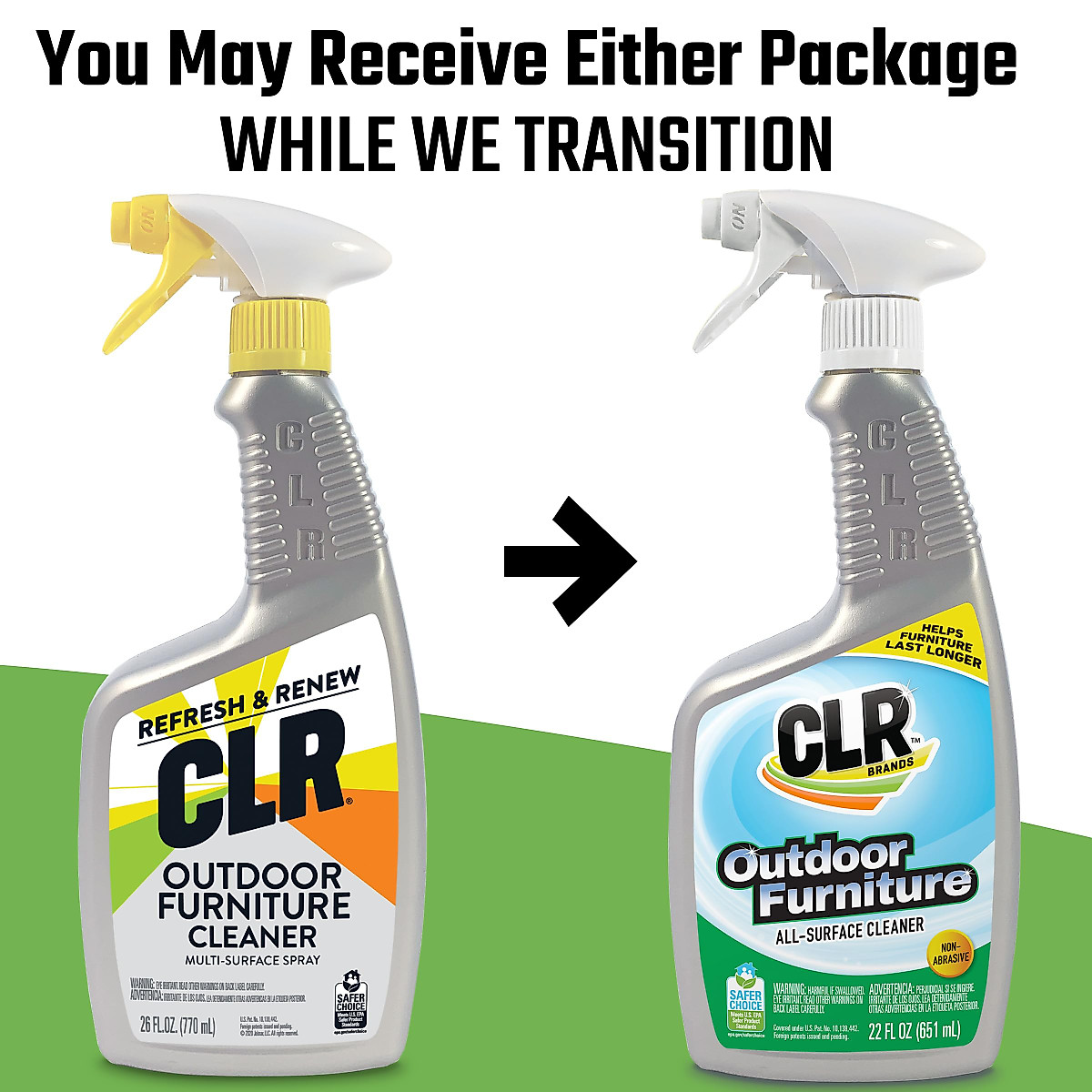 CLR Brands® Outdoor Furniture Cleaner, Cleans and Protects Outdoor Surfaces - Works on Fabric, Wood, Wicker, PVC, Plastic and More (26 oz)