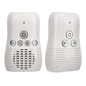 Audio Baby Monitor, 2.4GHz Wireless Audio Baby Monitor, Two Way Intercom Baby Care Monitor with Night Light 100‑240V (US Plug)