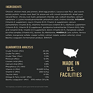 Purina Pro Plan Grain Free, High Protein, Natural Dry Cat Food, Chicken & Egg Formula - 6 lb. Bag