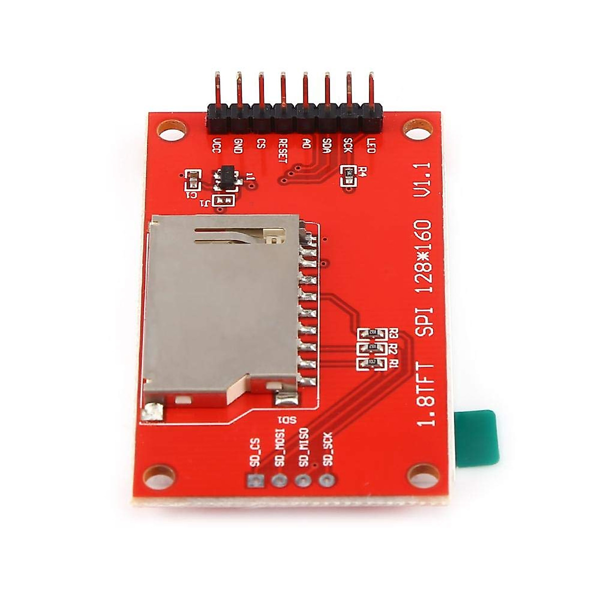 1.8" SPI LCD Display Module 3.3V 5.5V 128×160 SPI LCD Serial Port Display Module ST7735 51/AVR/STM32/ARM 8/16 bit