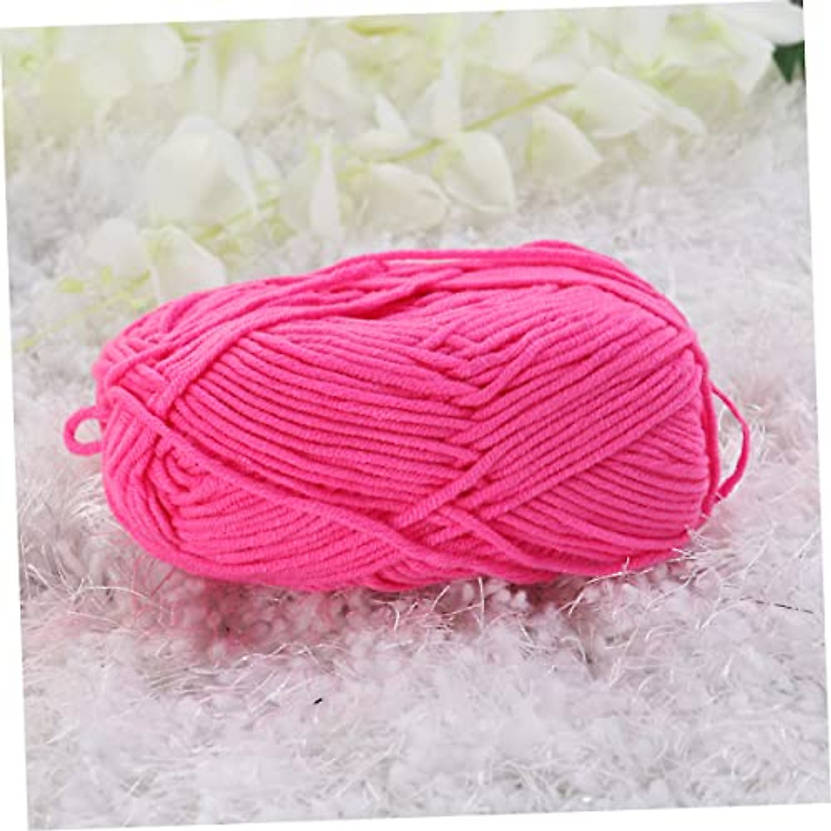 Thick Yarn for Knitting Soft Yarn for Crocheting Knitting Yarn Chunky Yarn Cotton Yarn Cotton Yarn for Crochet Knitting Accessories Roving Textured Yarn Sweater Cotton Ball