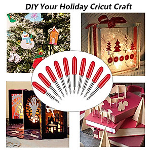 Elefama Fine Point Blades for Cricut Explore Air 2 Air Maker Expression 45 Degree Standard Vinyl Fabric Cutting Knife Blade Replacement for Cricut