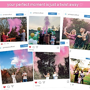 Premium Gender Reveal Confetti Cannon - Set of 2 - Biodegradable Powder in Pink or Blue for Girl or Boy | Gender Reveal Powder Cannon, Gender Reveal Decorations, Baby Gender Reveal Smoke Bomb, Poppers