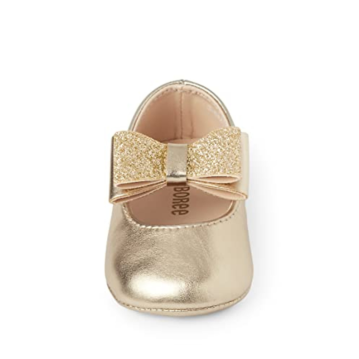 Gymboree, and Toddler Girls Dressy Ballet Flat,Gold,6-12 Months