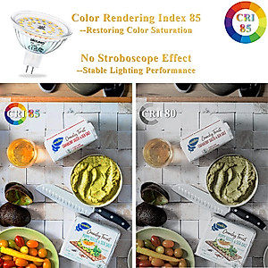 DiCUNO 6W MR16 LED Bulbs, 850LM 70W Halogen Equivalent, GU5.3 Bi-Pin Base Light Bulb 4000K Natural White, 12V Non-Dimmable 120 Degree Beam Angle, Replacement for Spotlight, Tracking Lighting, 6 Packs