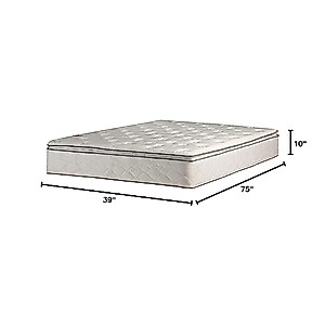 Greaton, 10-Inch Medium Plush Pillowtop Innerspring Mattress, Twin