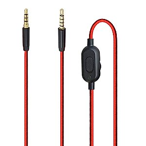 Junsi Meijunter Replacement Inline Mute Cable Compatible with Logitech Astro A10 A40 A30/Xbox One/PS4 Gaming Headset - Audio Cord Adapter
