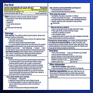 Vicks NyQuil ALCOHOL FREE Cold & Flu Relief Liquid Medicine, Powerful Multi-Symptom Nighttime Relief For Headache, Fever, Sore Throat, Sneezing, Runny Nose And Cough, Berry Flavor, 12 FL OZ