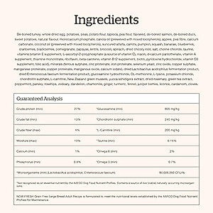 Now Fresh Grain-Free, Dry Dog Food, Real Meat and Fish, Turkey, Salmon and Duck Large Breed Adult Recipe, 25 lb Bag