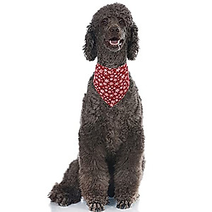 Christmas Dog Bandana Triangle Bib Set Scarf Accessories Holiday for Pet Dogs Cats
