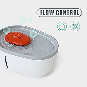 YNNICO Pet Fountains - Best for Cats and Small to Medium Dogs - Fresh, Filtered Water Dispenser - 1/2 Gallon Capacity (Fresh White)