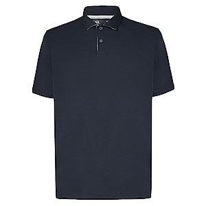 Oakley Mens Divisional Uv Ii Polo Shirt, Blackout, Large US