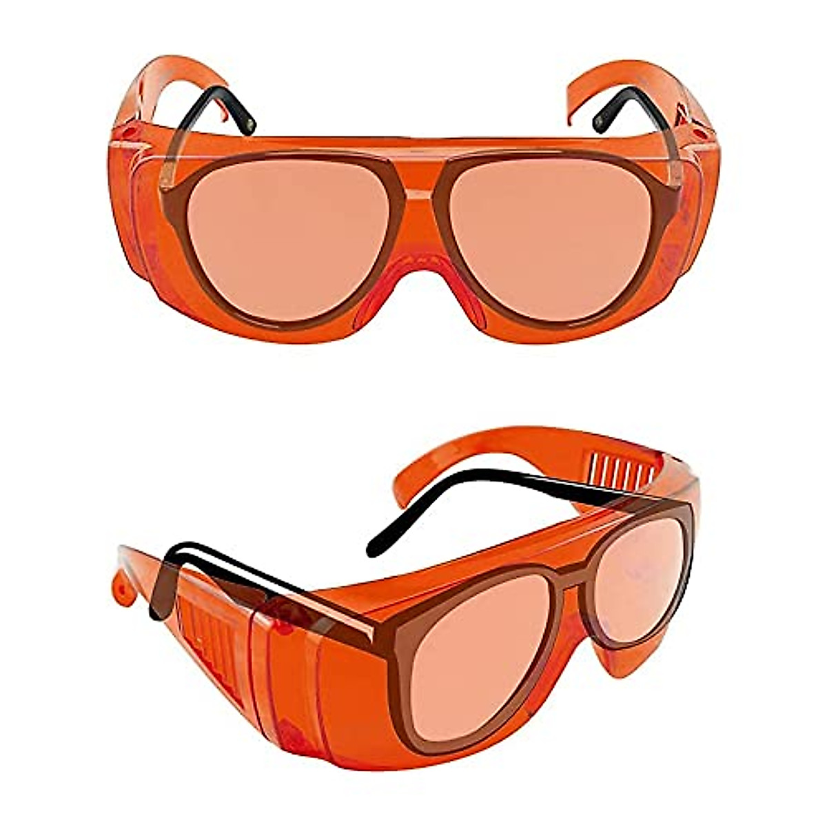 vinmax Red Goggle Glasses Lab Eye Protection Safety Glasses Transparent Dental Protective Eye Curing Light Whitening -2022 New Upgrade