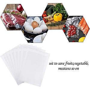 Outus 4 x 6 Inch Vacuum Heat-Seal Bags Vacuum Sealer Bags Pre-Cut Seal Bag for Food Preservation (240 Pieces)