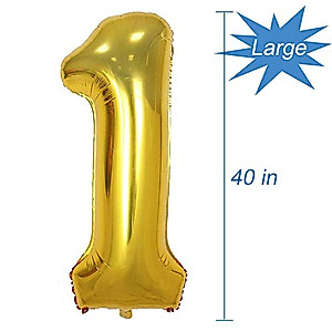 Tellpet Gold Number 10 Balloon, 40 Inch